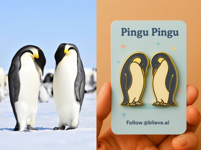 AI Cute Enamel Pin Generator | Blieve AI
